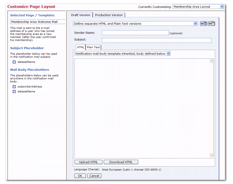 Customizing the Subscriber Interface
